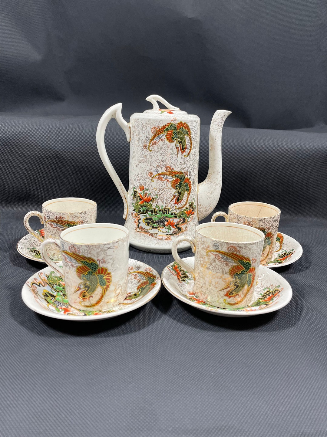 Rare Antique Thomas Forester & Sons Phoenix Ware Tea Set - Etsy