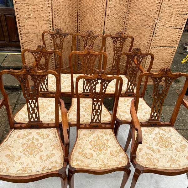 Victorian Antique Parlor Chair - Etsy UK