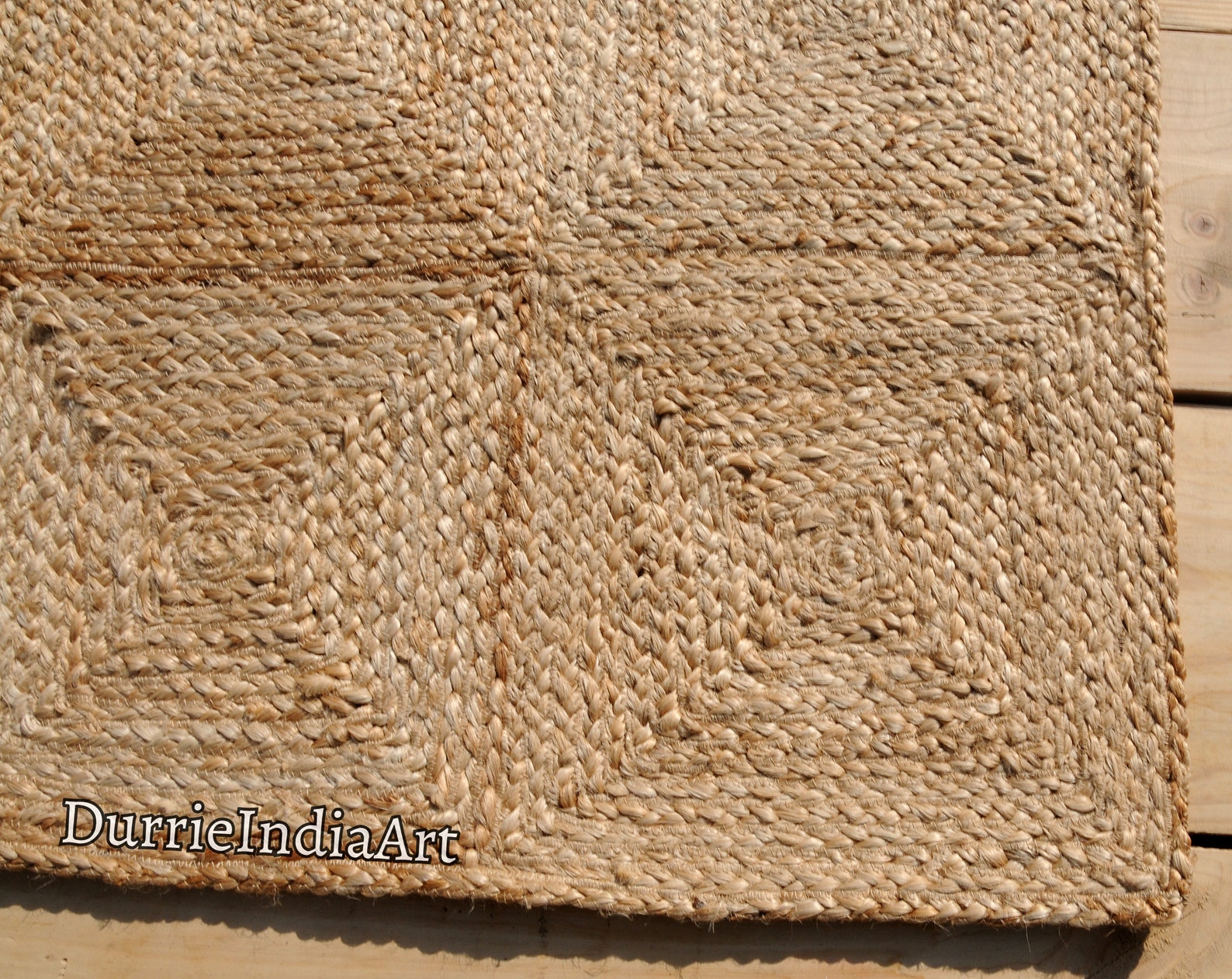 Natural Jute Rug Jute Braided Rug Bohemian Jute Rug Rectangular Jute ...