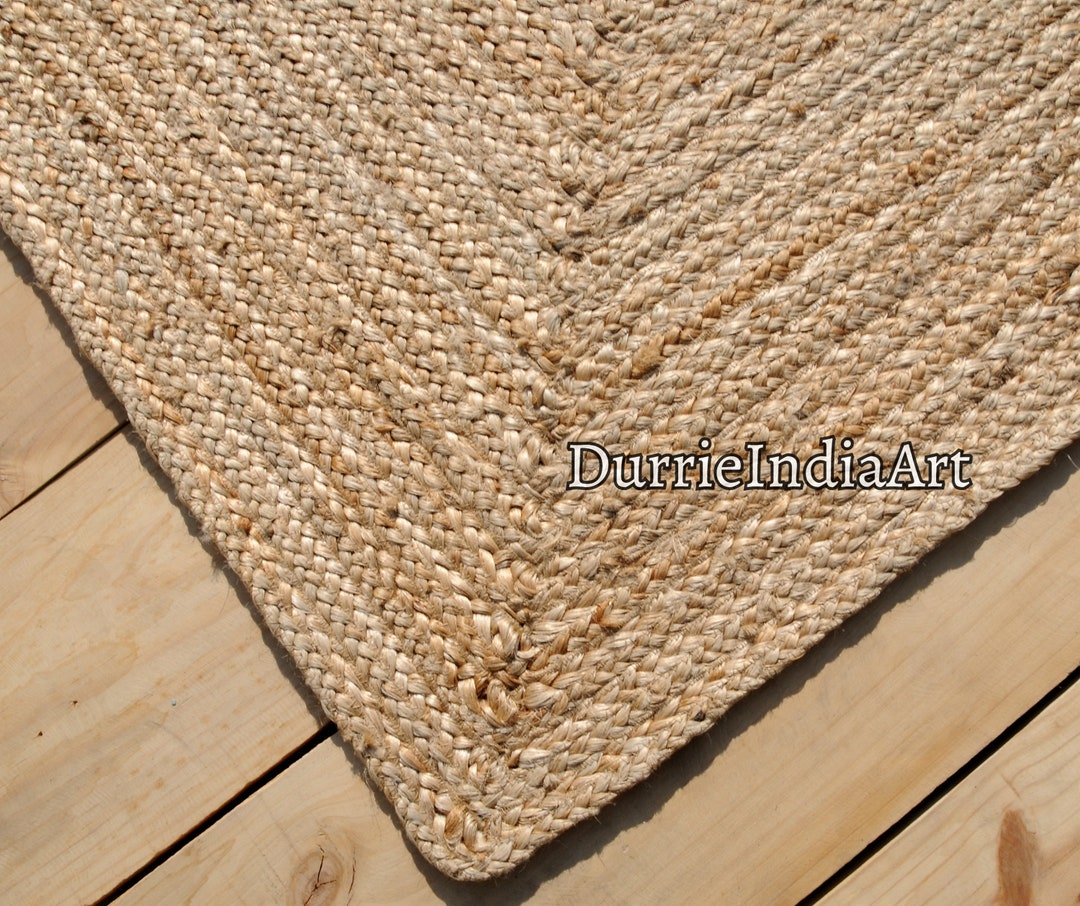 Natural Jute Runner Rug - Bohemian Jute Rug, Jute Runner Rug, Natural ...