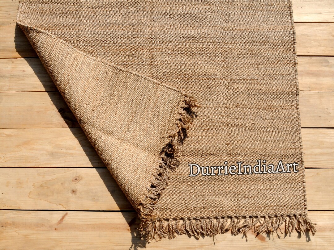 Handmade Jute Chunky Jute Area Rug Bedroom Living Room Rug Handcrafted ...