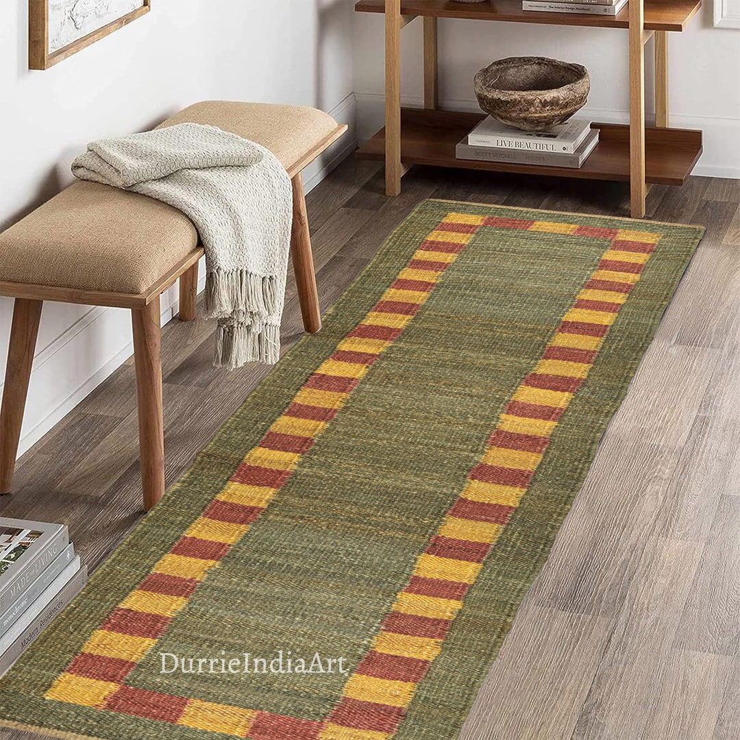 Natural Jute Hemp Runner Eco Friendly Pure Vegan, Hemp Jute Runner ...