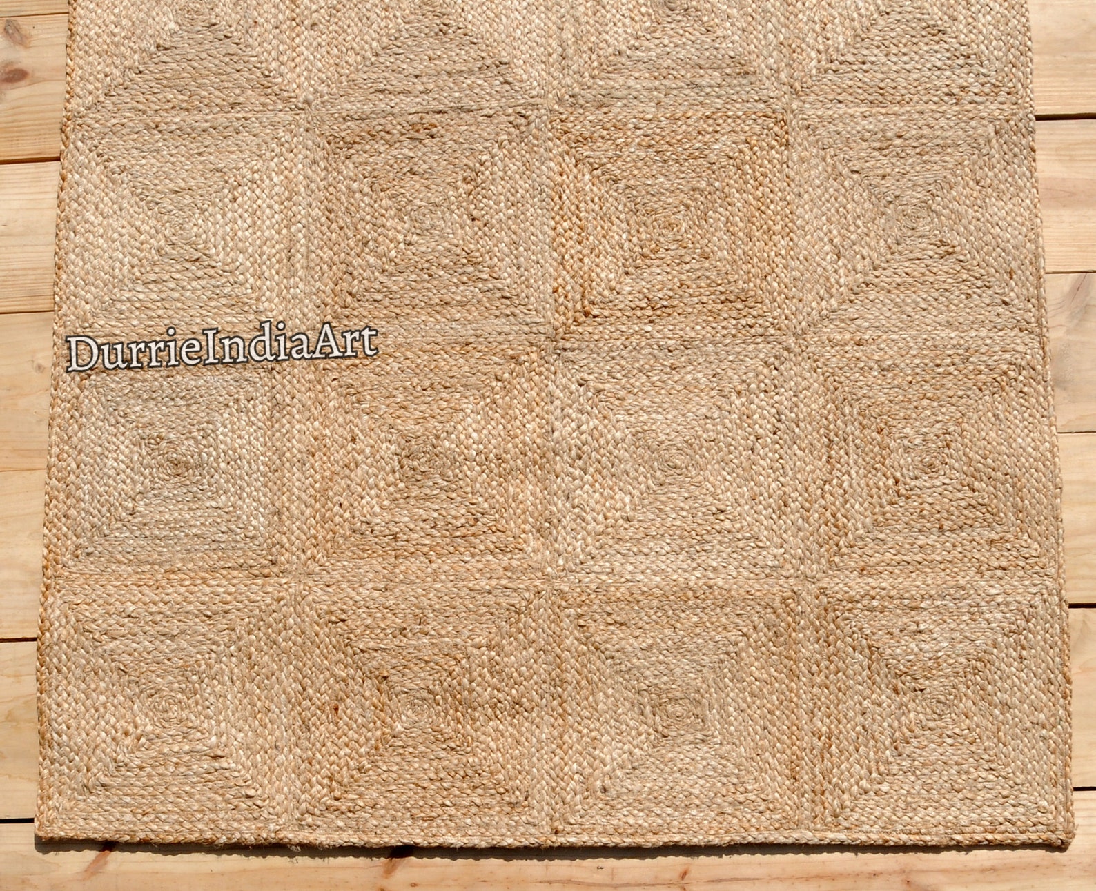 Natural Jute Rug Jute Braided Rug Bohemian Jute Rug Rectangular Jute ...