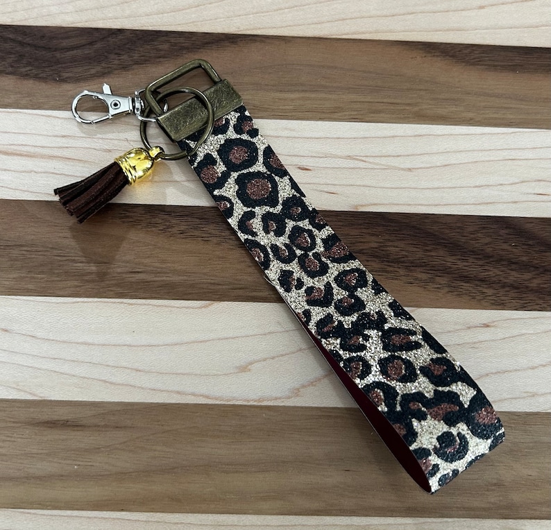 Stylish Faux Leather Wristlet Keychains - Etsy
