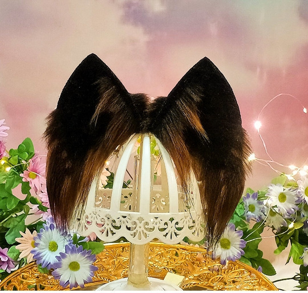 Kitten Ear Cat Ear and Tail Cat Ear Pet Play Classic Fox - Etsy