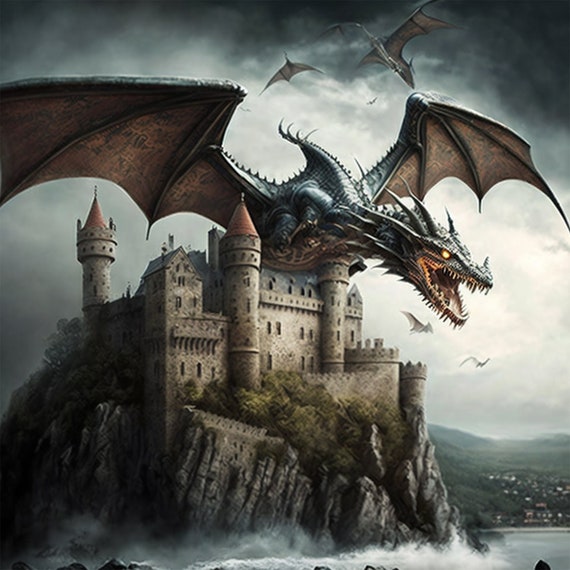 Dragon Over Castle
