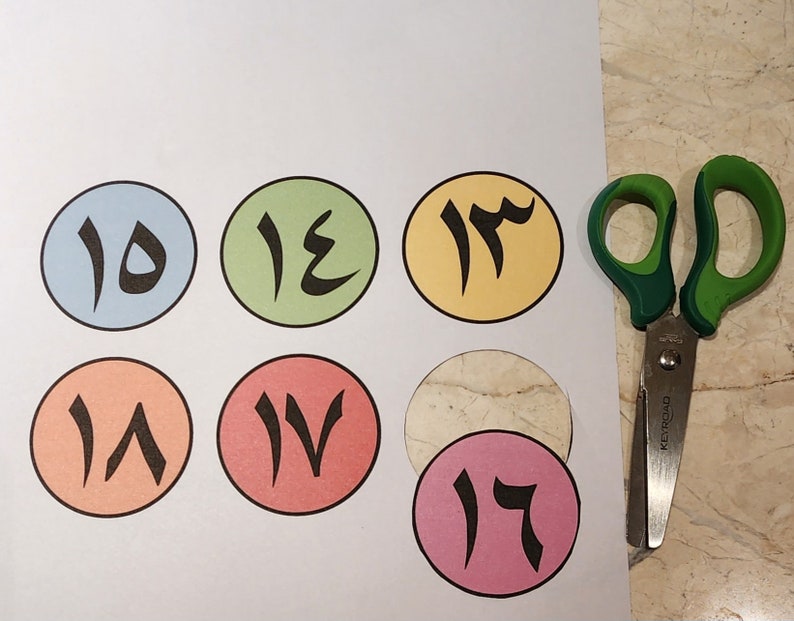 Numbers in Arabic From 1 to 100 (الأرقام العربية من 1 إلى 100) - Etsy