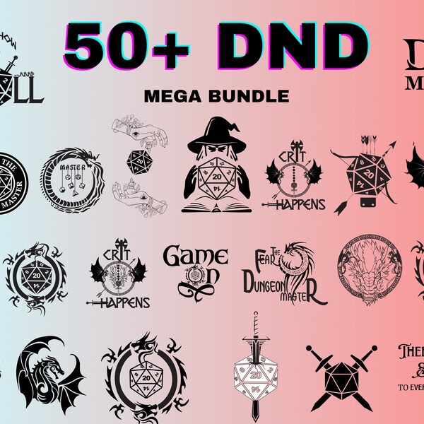 Dungeons and Dragons Svg - Etsy Canada