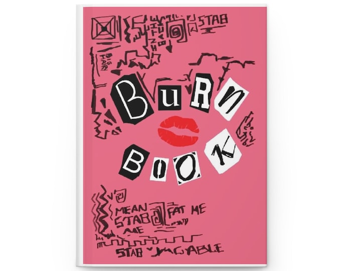 Mean Girls Burn Book Hardcover Journal Matte, Notebook, Sketchbook ...