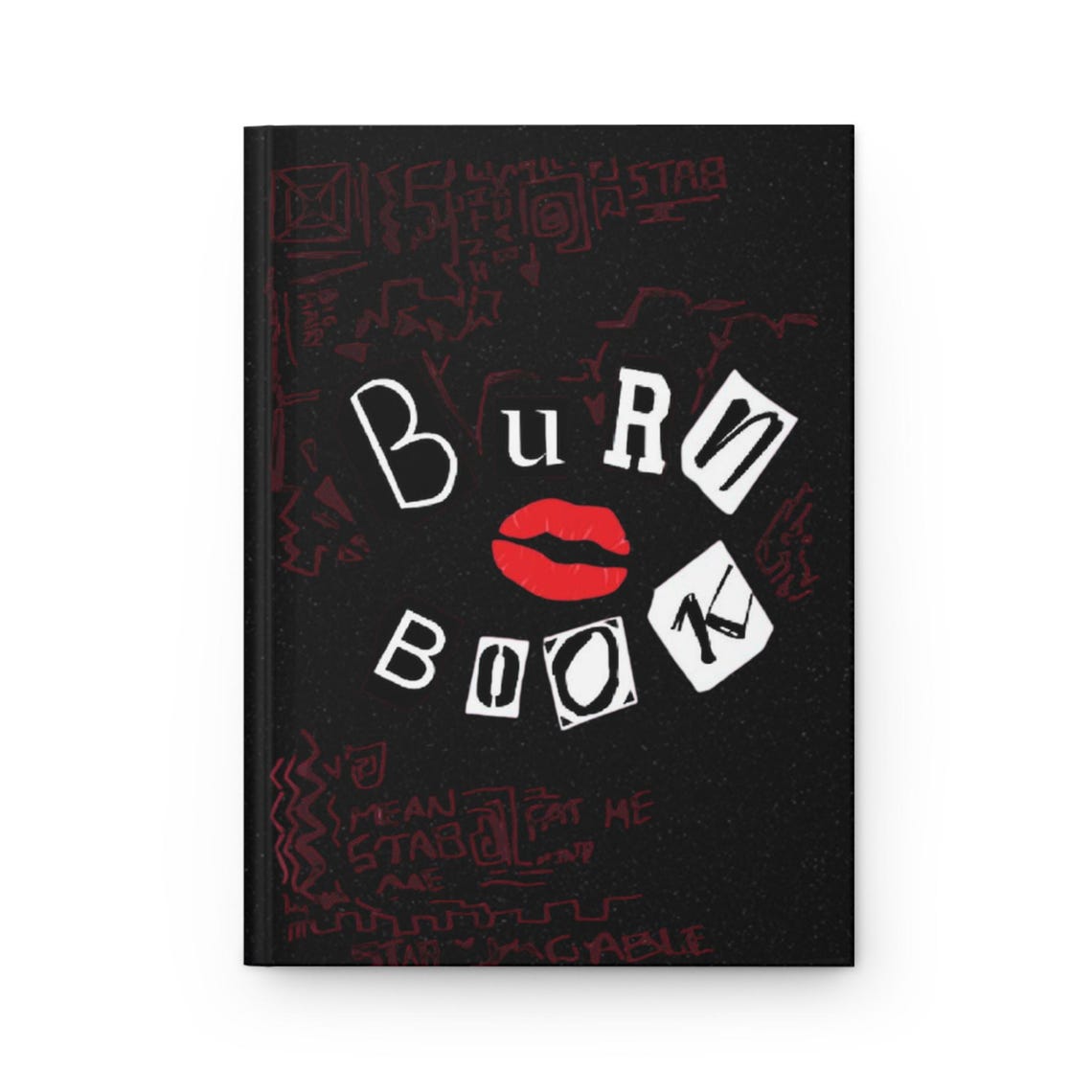 Mean Girls Hardcover Journal Aesthetic Burn Book Lipsticks Stains Pink ...