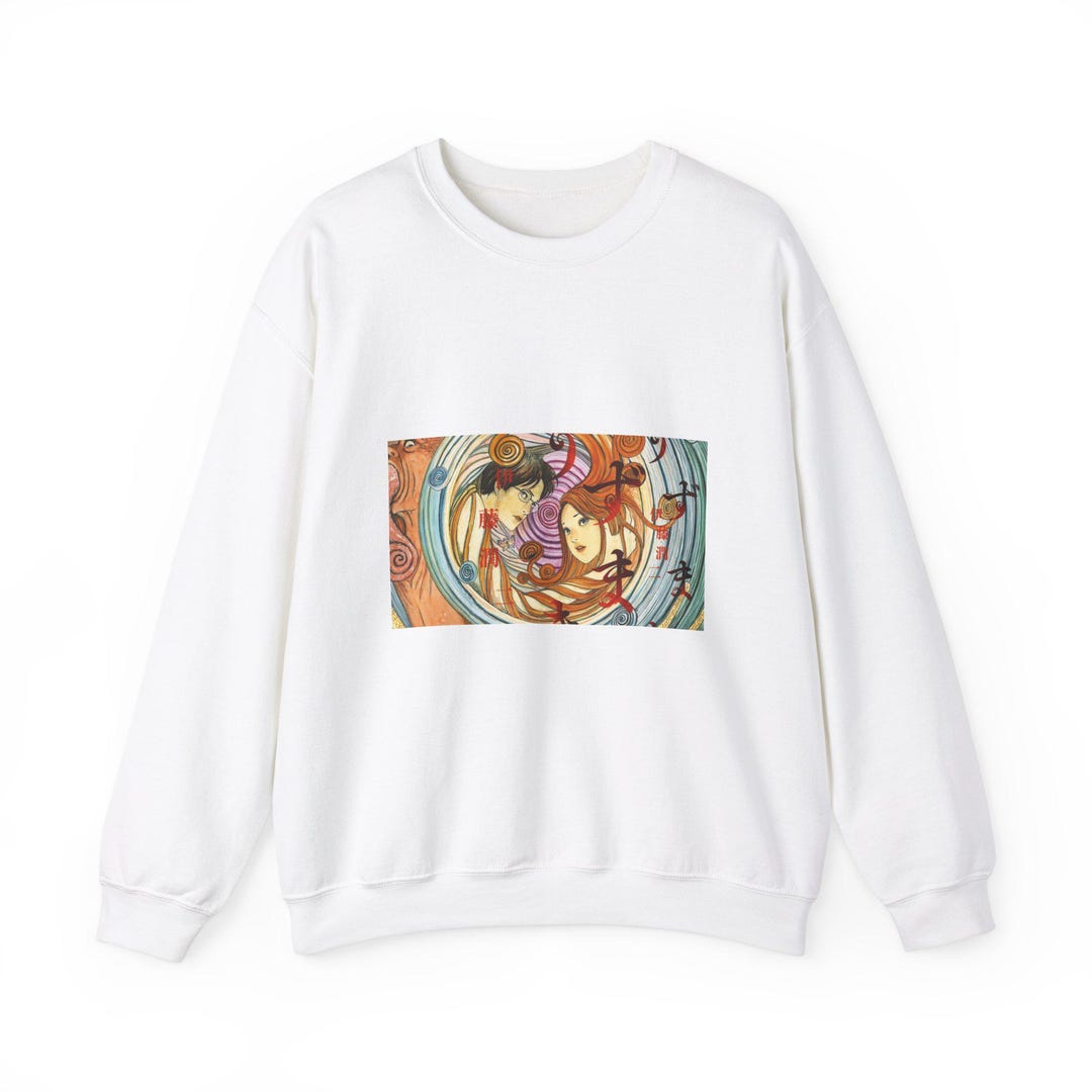Colorful Horror Manga Junji Ito Crewneck Sweatshirt Scary Japanese ...