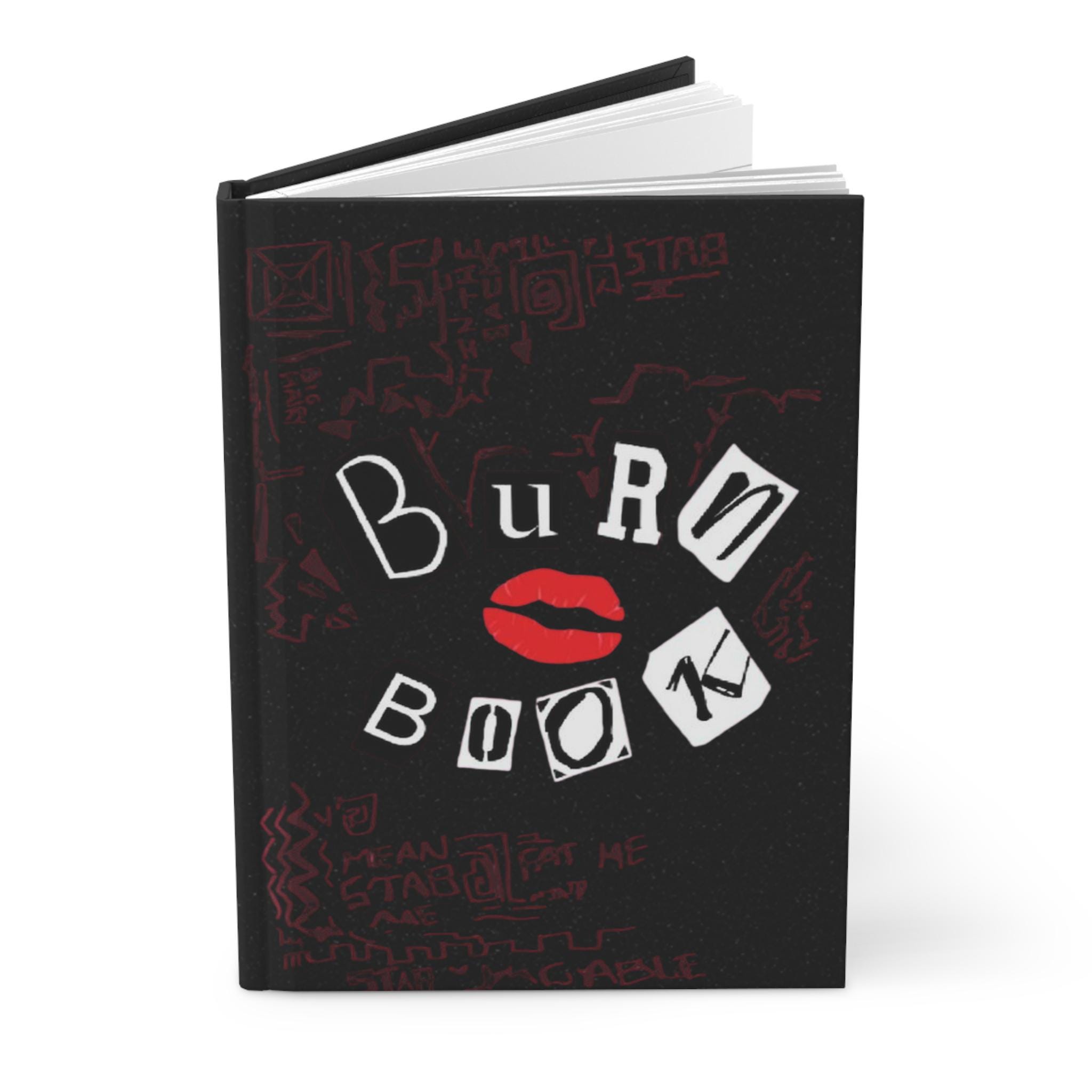 Mean Girls Hardcover Journal Aesthetic Burn Book Lipsticks Stains Pink ...