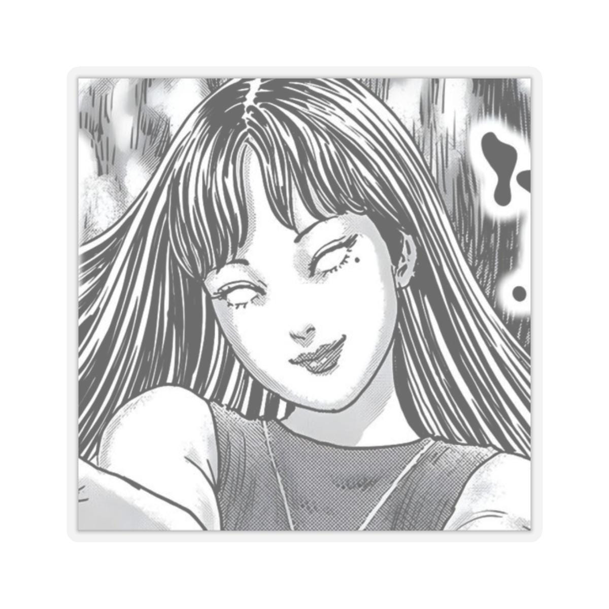Japanese Horror Tomie Sticker, Haunting Manga Anime Decal, Creepy Asian ...