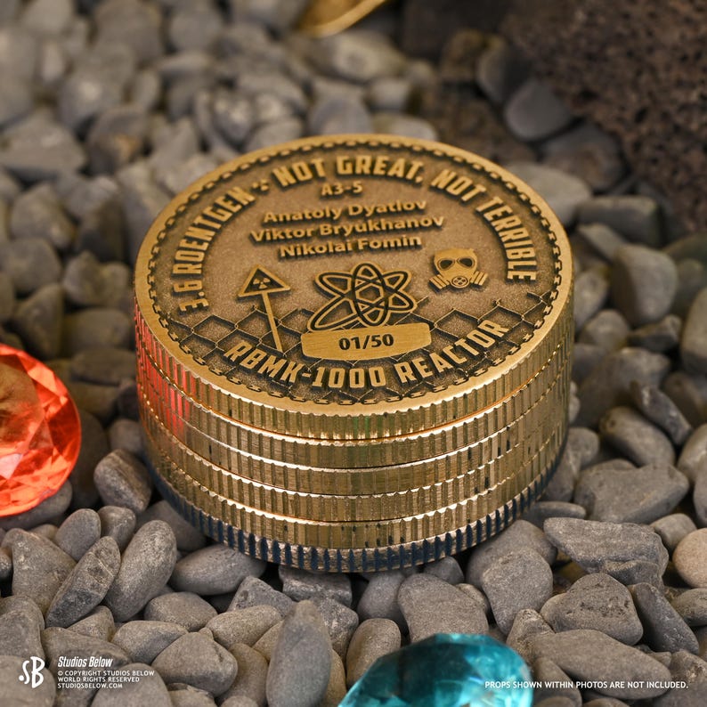 Chernobyl Commemorative Solid Brass Coin (medallion Heavy Nuclear ...