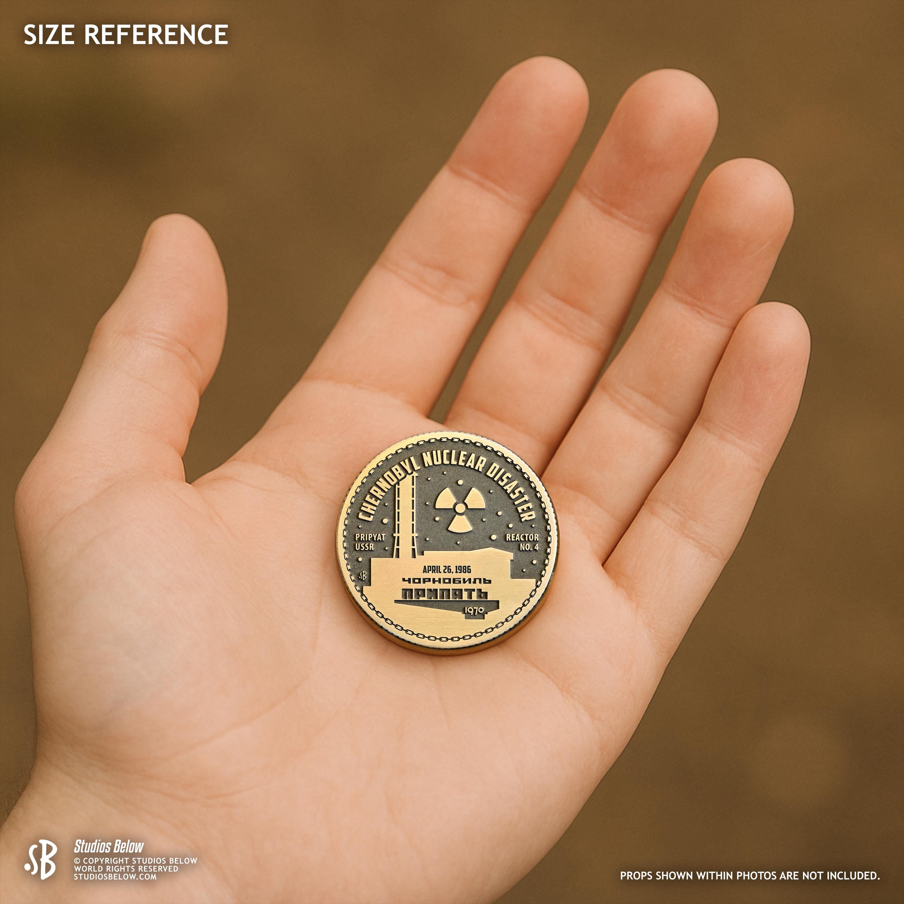 Chernobyl Commemorative Solid Brass Coin (medallion Heavy Nuclear ...