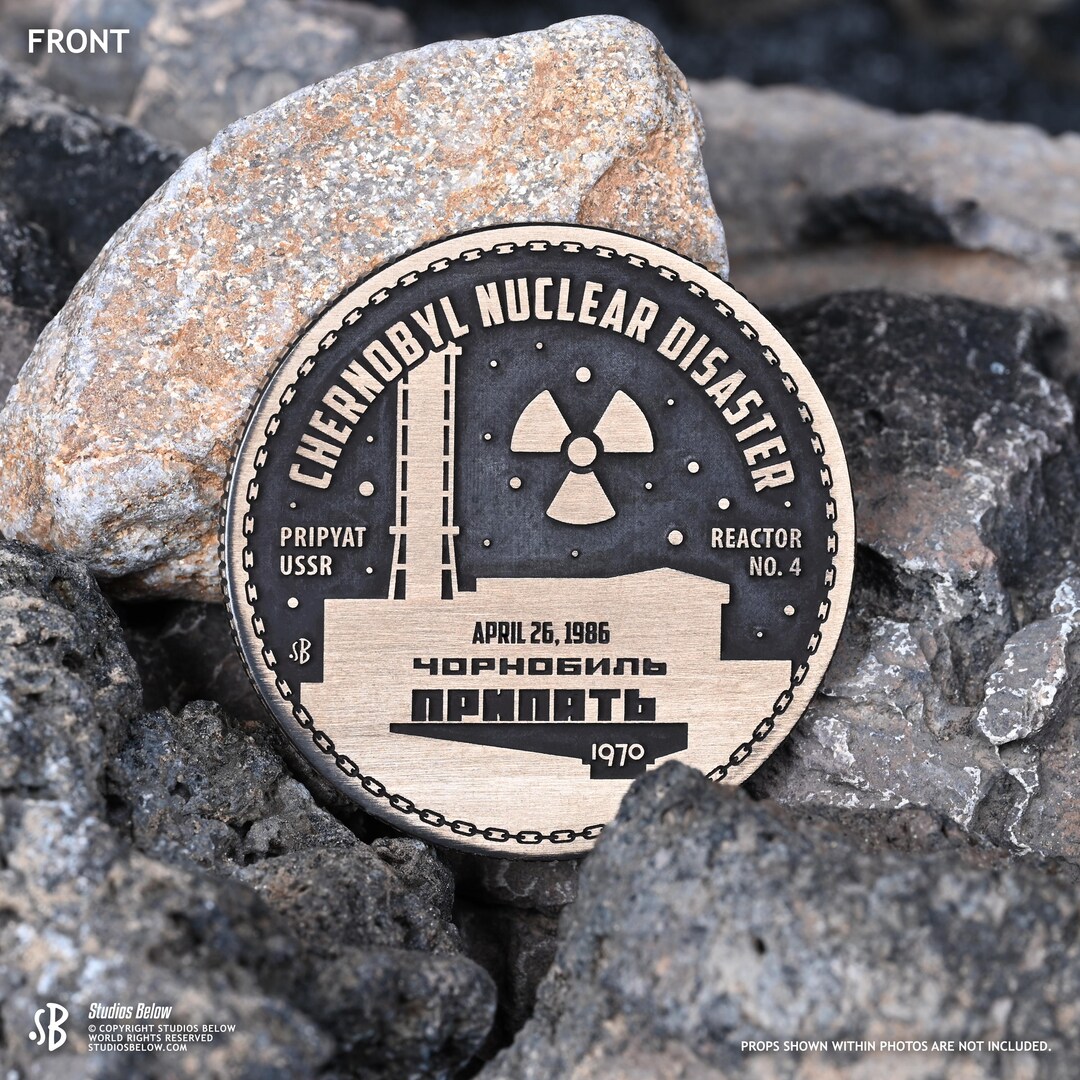 Chernobyl Commemorative Solid Brass Coin Medallion Heavy Nuclear ...
