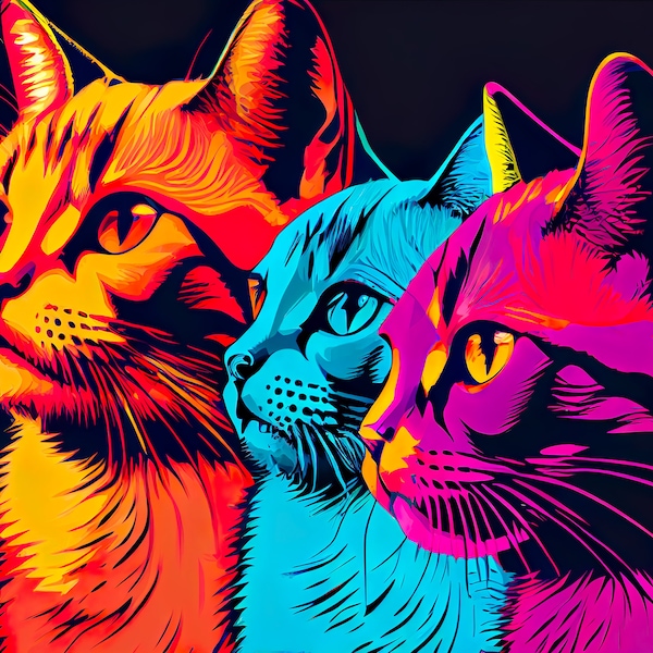 Cool Cat Poster - Etsy