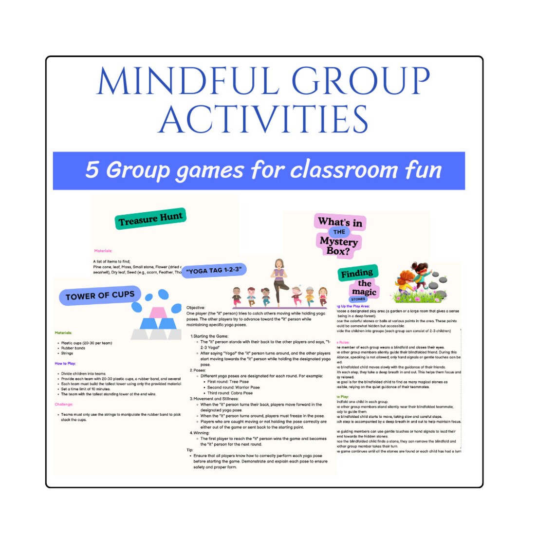 5 Mindfulness Group Activities for Kids Fun and Engaging Classroom ...