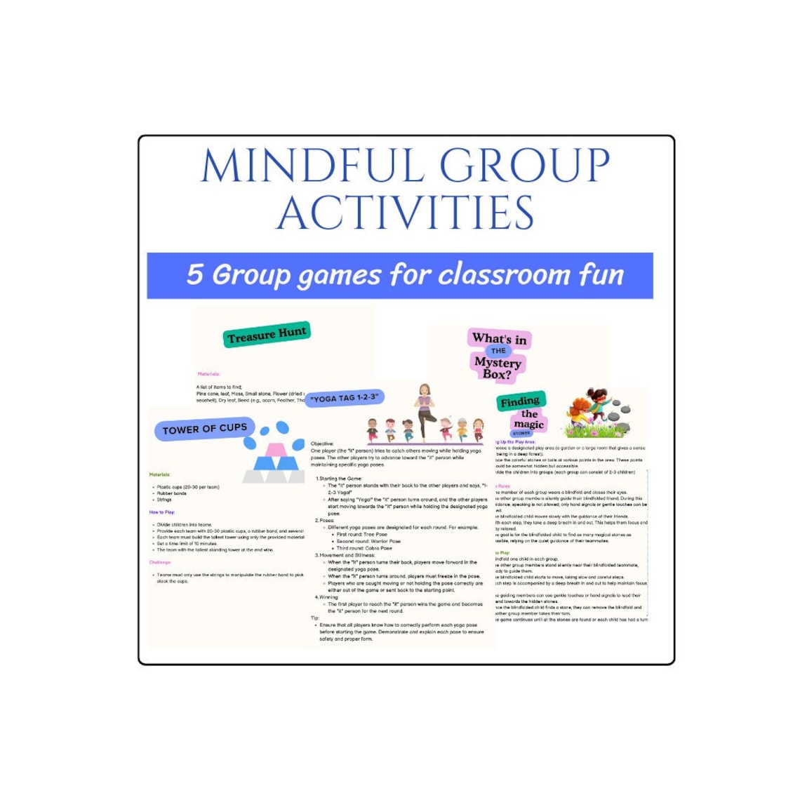 5 Mindfulness Group Activities for Kids Fun and Engaging Classroom ...