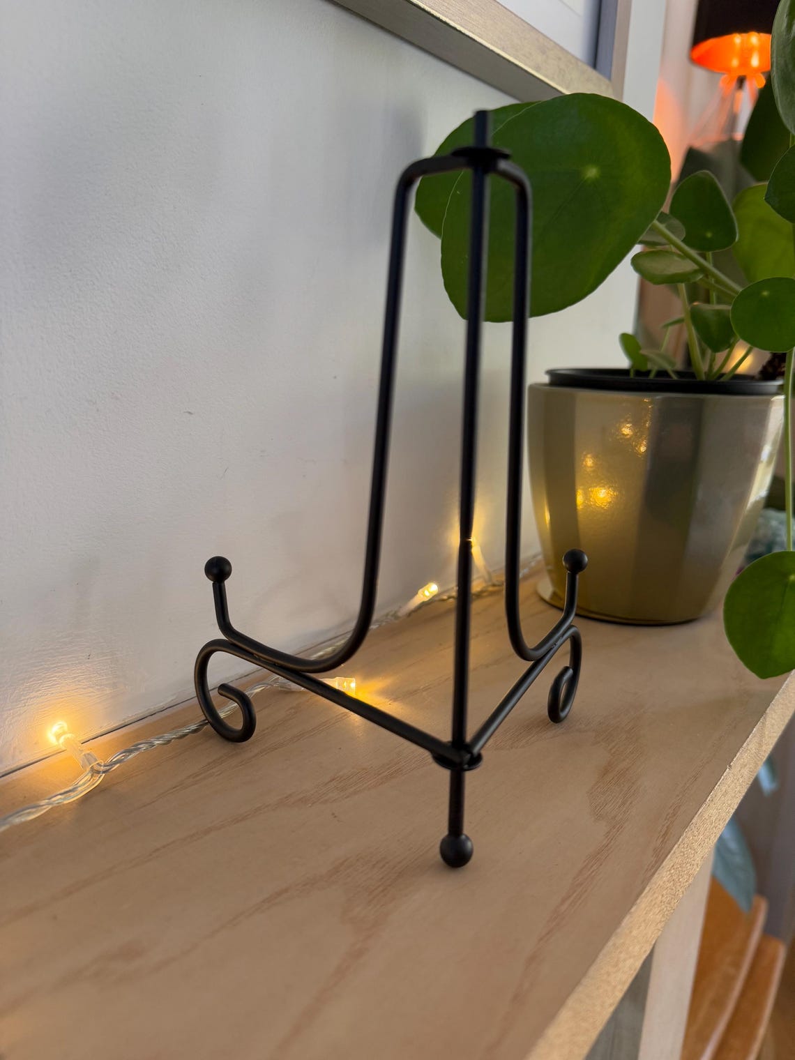 Black Metal Display Easel for Plates, Plate Display Stand, 15 Inch ...