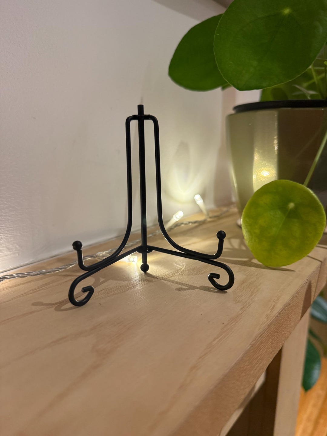 Black Metal Ornate Plate Stand: 4-inch Plate Stand / Display Easel for ...