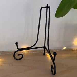Black Metal Display Easel for Plates, Plate Display Stand, 15 Inch ...