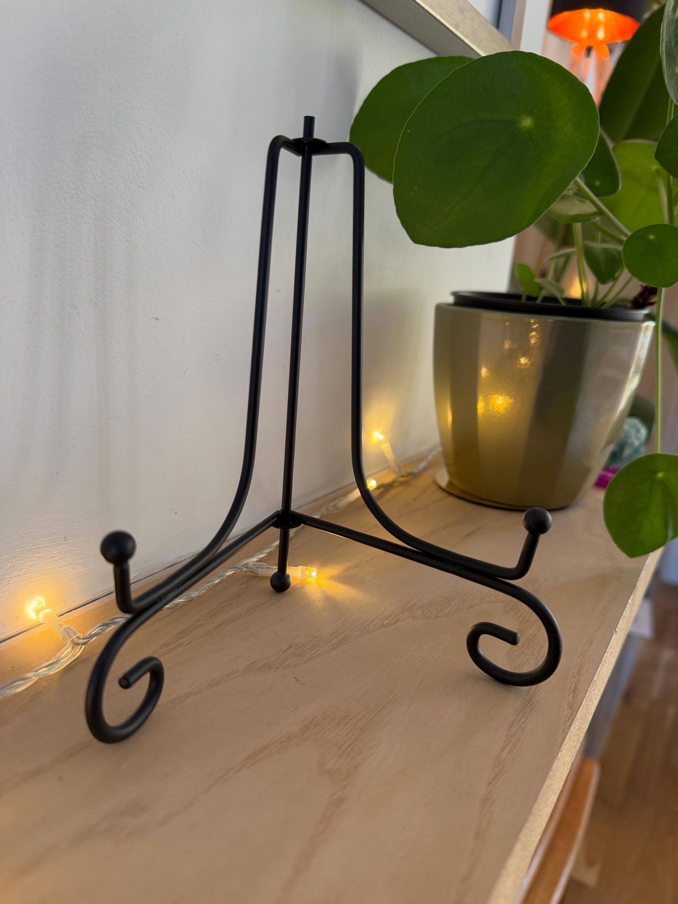 Black Metal Display Easel for Plates, Plate Display Stand, 15 Inch ...