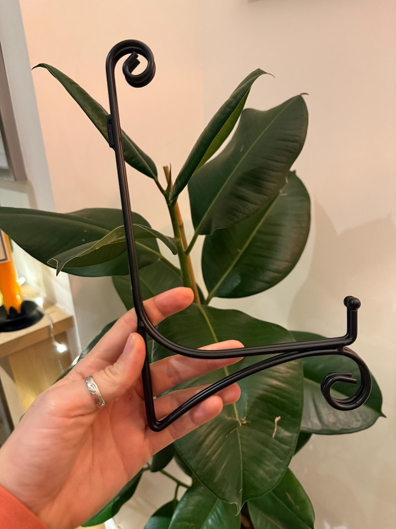 Black Metal Display Easel for Plates, Plate Display Stand, 10 Inch ...