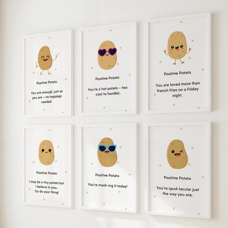 Positive Potato Posters - Etsy