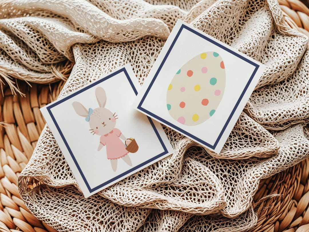 Easter Egg Matching Cards, Spring Flowers Egg Matching, Easter Basket ...