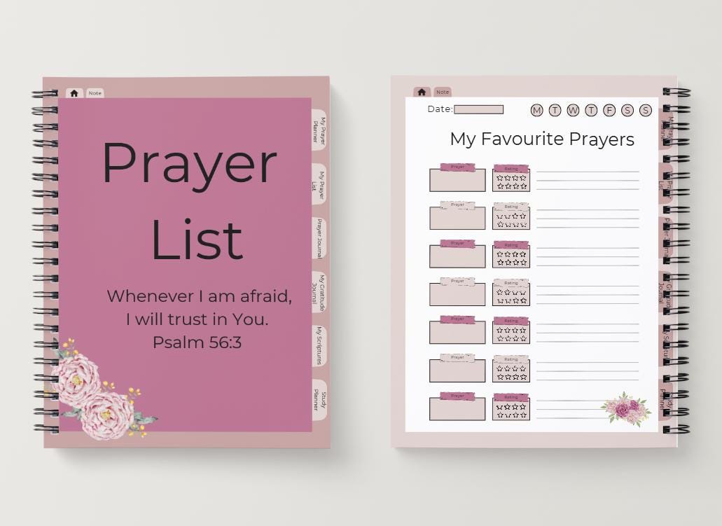 Teen Girl Christian Prayer Journal: Digital Bible Study (printable) - Etsy