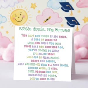 Preschool Graduation Poem: End of Year Keepsake (printable) - Etsy