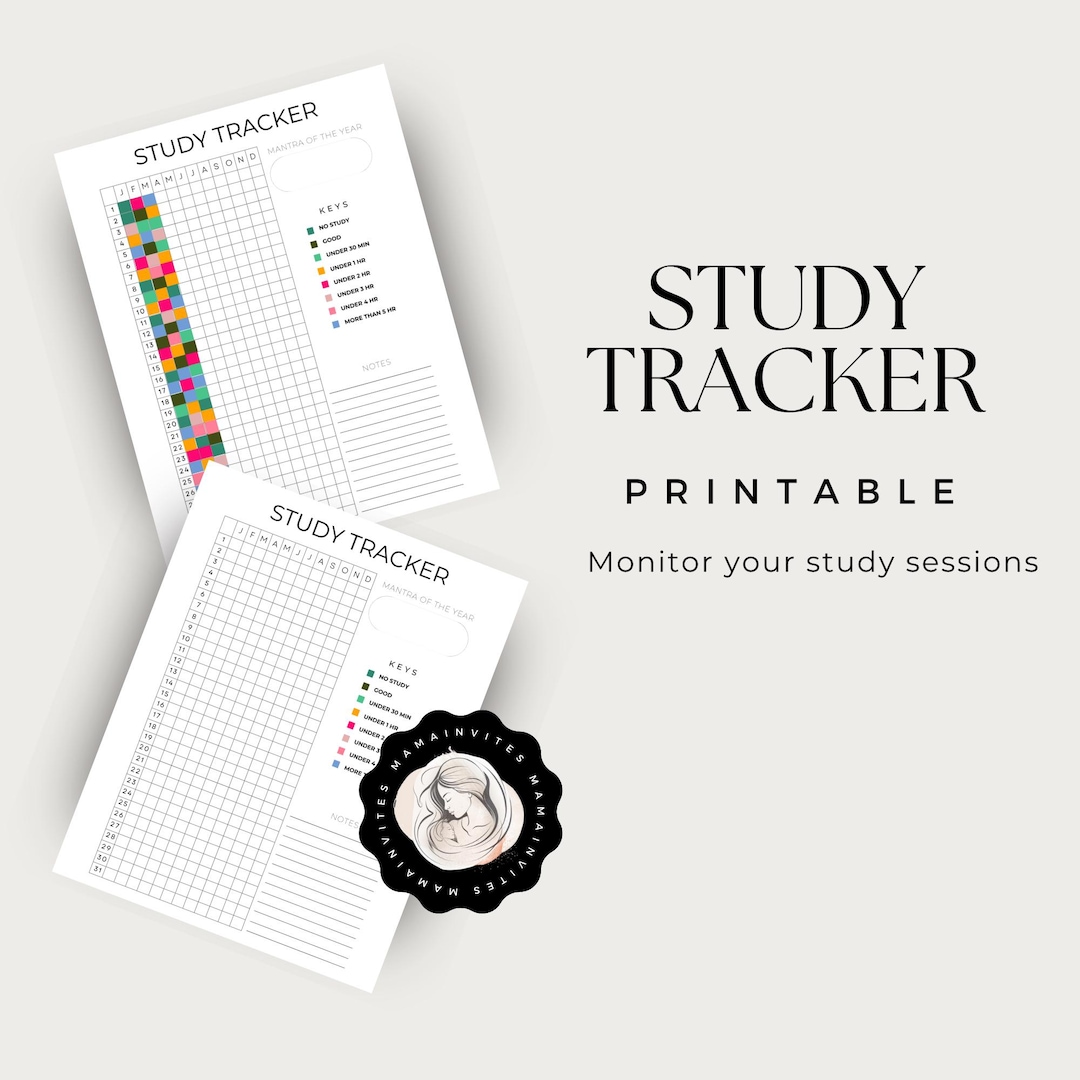 Study Tracker Editable, Journal Page Printable, Student Journal ...