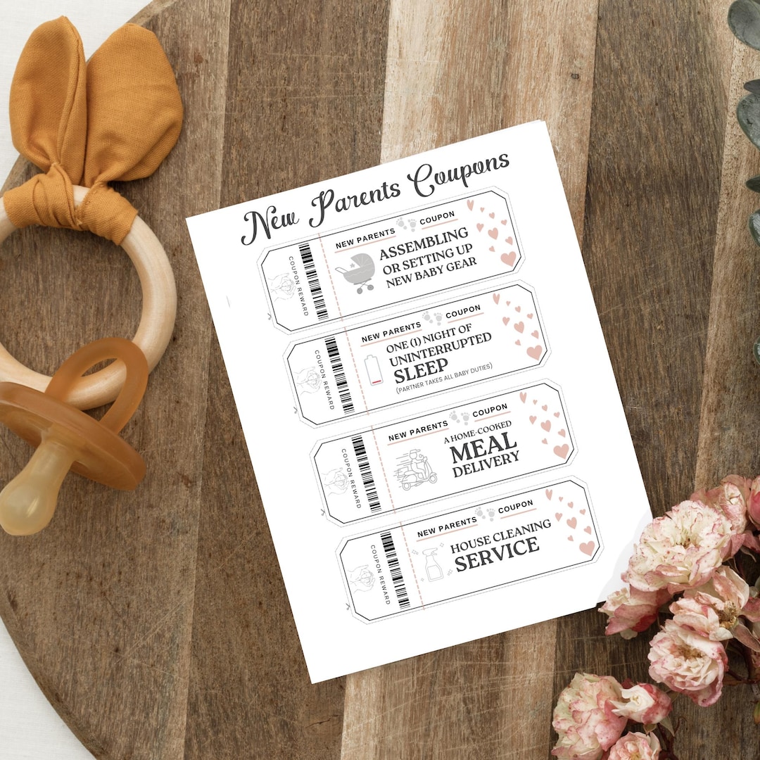 New Parents Editable Printable Coupons,new Baby Coupon,favor Coupons ...