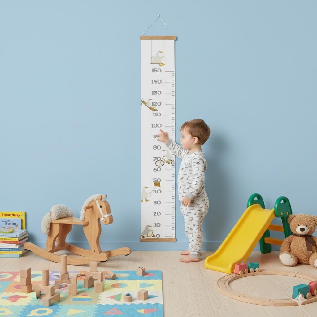 Goose Height Chart: Scandinavian Nursery Decor (digital Download) - Etsy