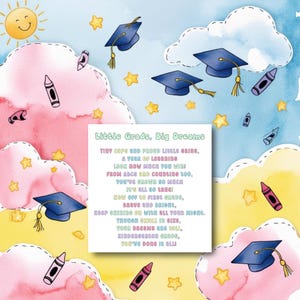 Preschool Graduation Poem: End of Year Keepsake (printable) - Etsy