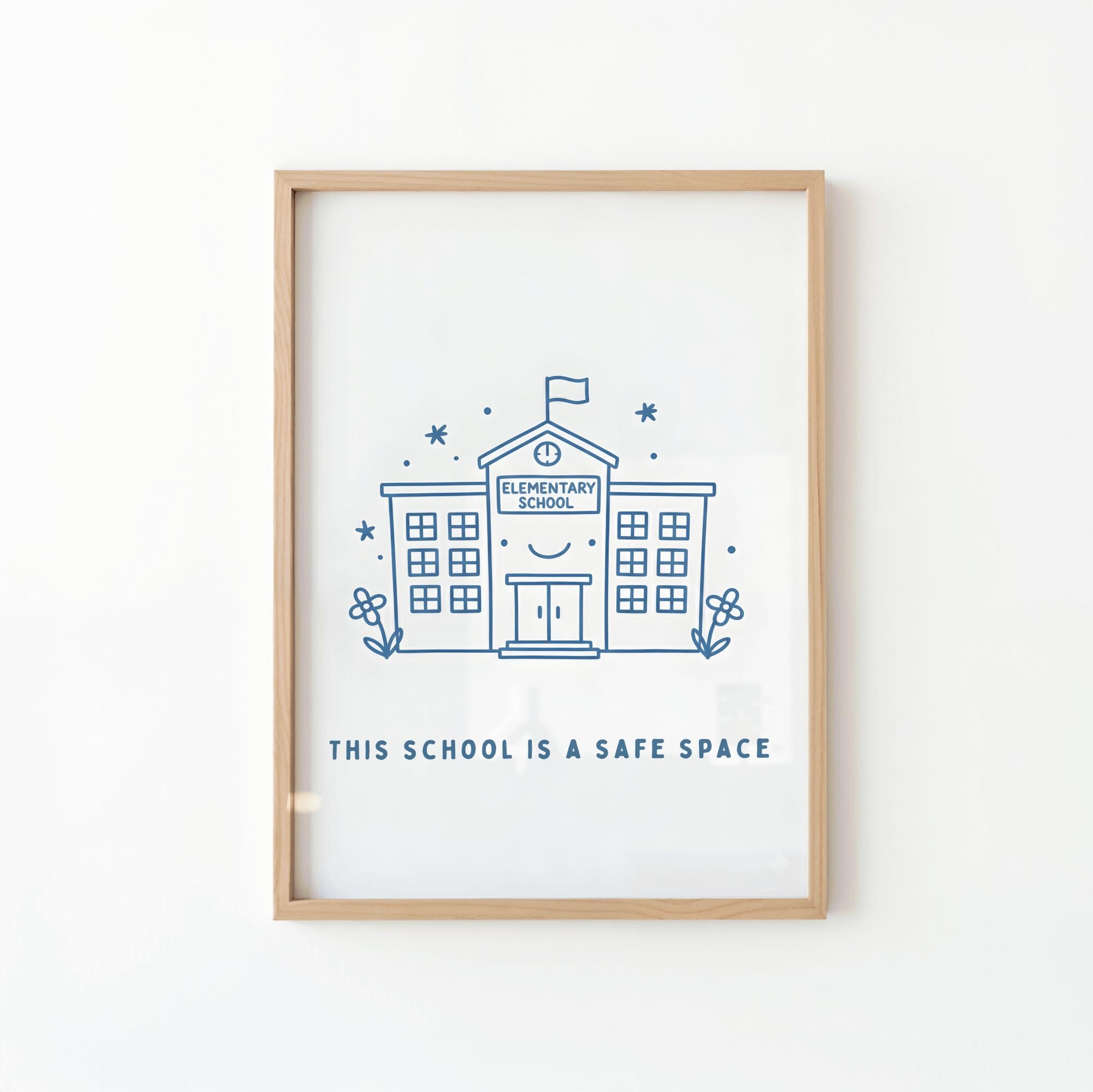 Safe Space Classroom Poster, Classroom Posters Quotes, Calm Down Corner ...