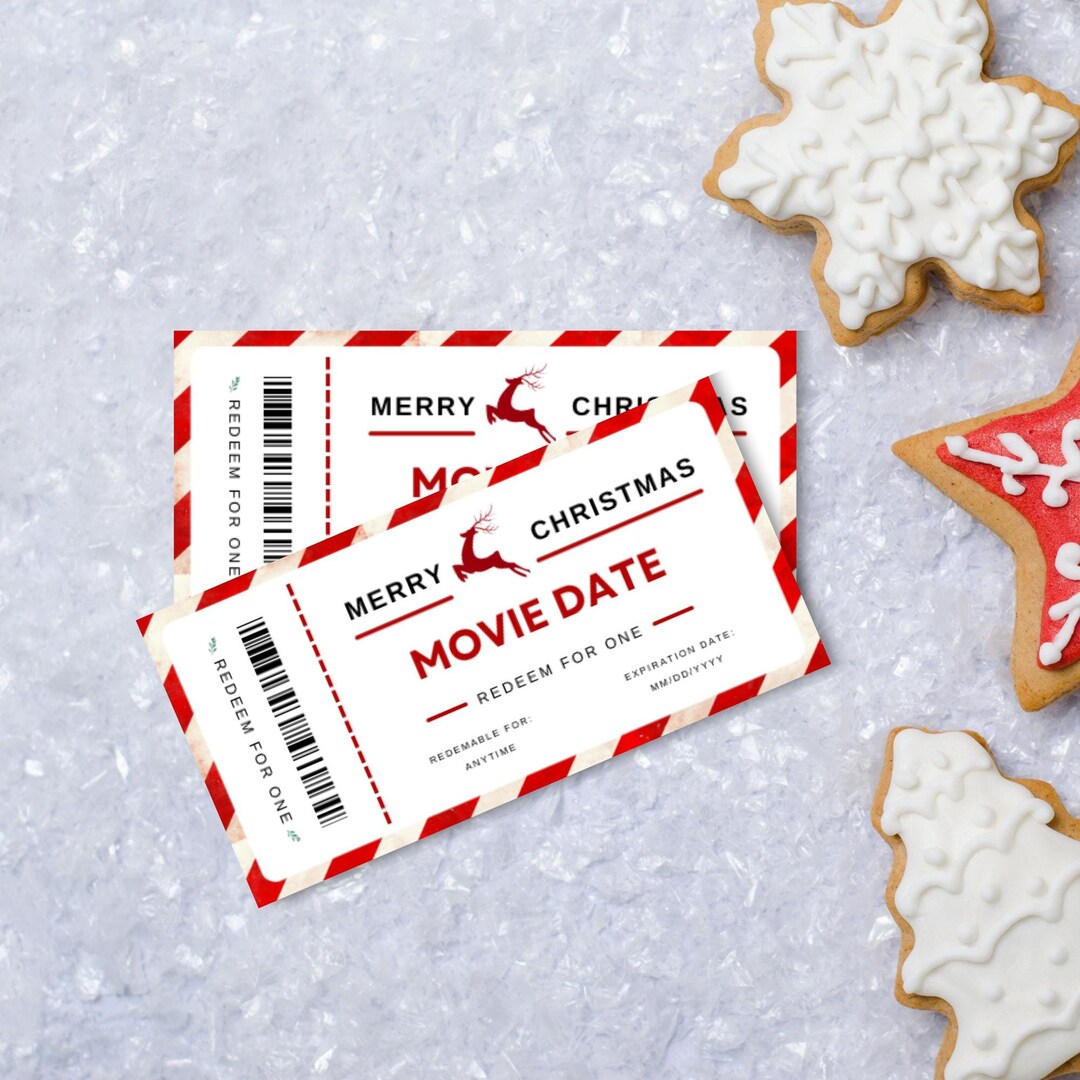 Christmas Coupon EDITABLE, Printable Coupon Template, Custom Christmas ...