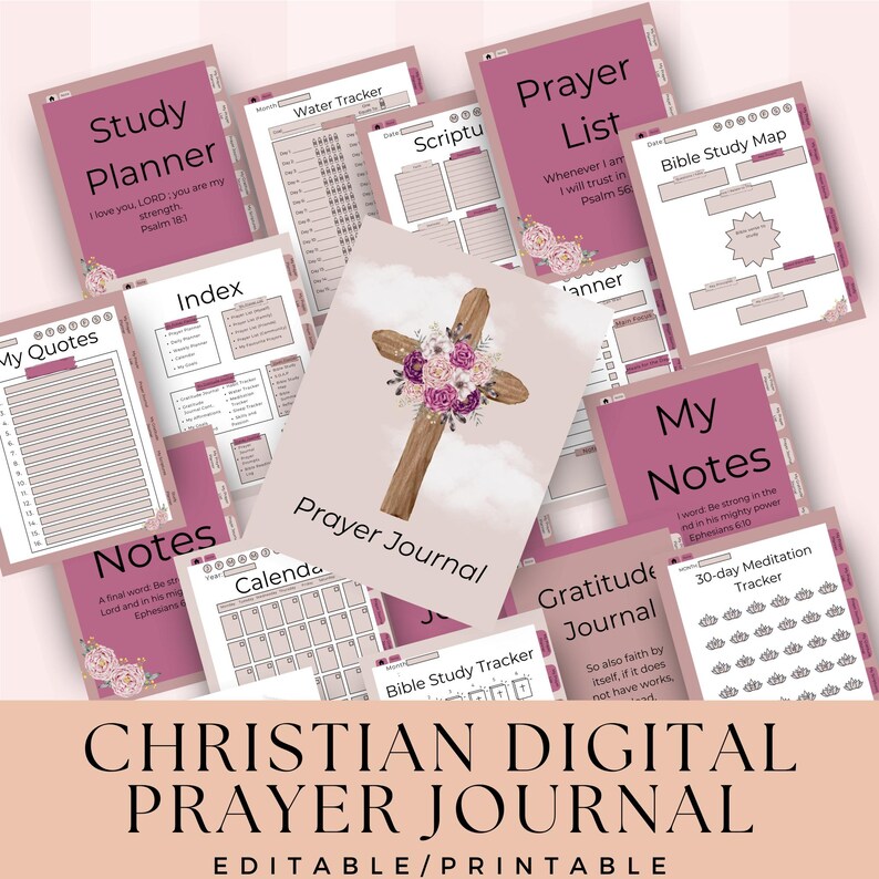 Teen Girl Christian Prayer Journal: Digital Bible Study (printable) - Etsy