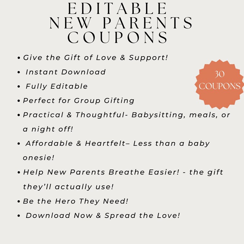 New Parents Editable Printable Coupons,new Baby Coupon,favor Coupons ...