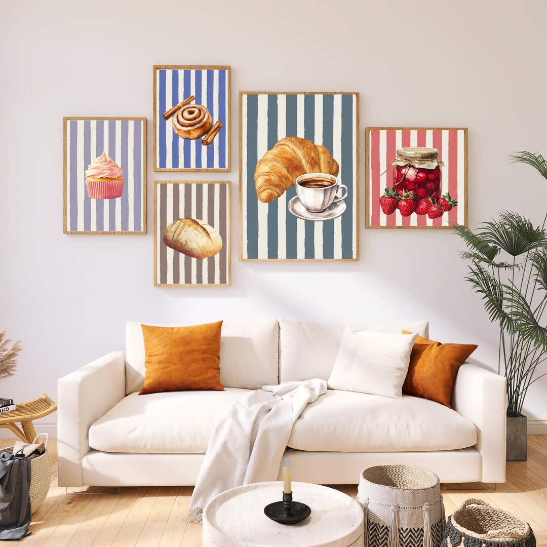 Bakery Wall Art | Set of 6 | Bakery Wall Prints | Bakery Digital Art ...