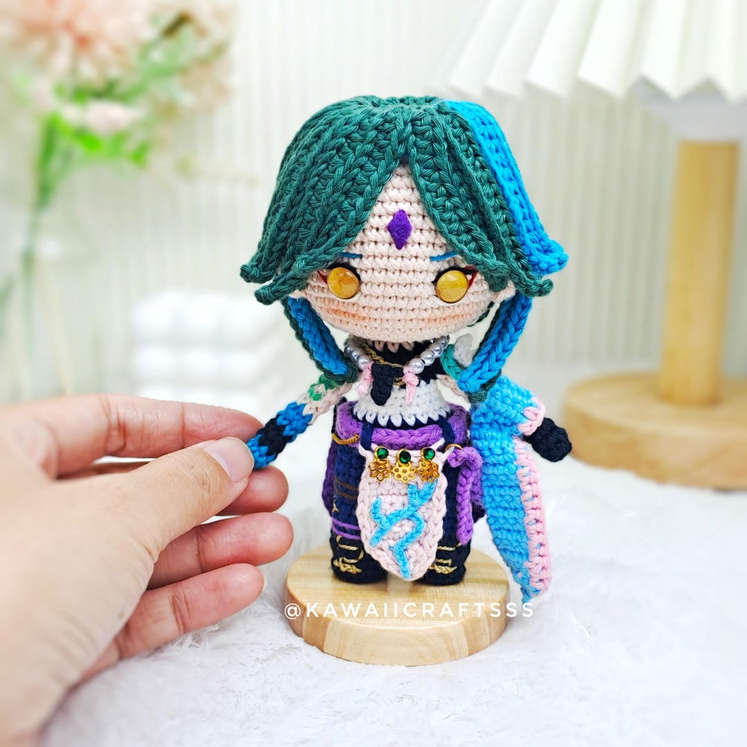 Xiao Genshin Impact Amigurumi Doll, Handmade Crochet Plush - Etsy