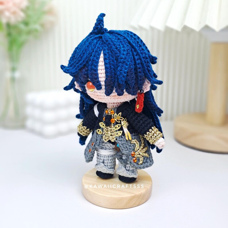 Blade Honkai Star Rail Plush, Amigurumi Crochet Doll Anime Gamer Gift ...