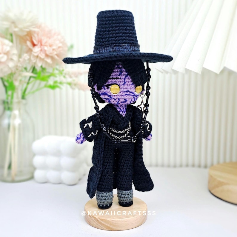 Demon Inspired Crochet Doll, Dark Fantasy Amigurumi - Etsy