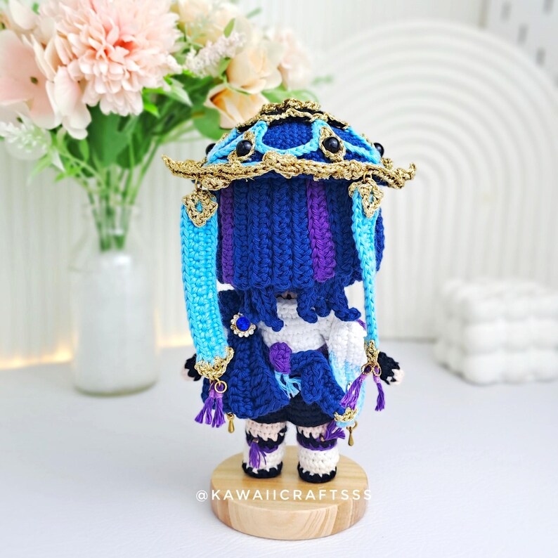 Wanderer Scaramouche Crochet Doll, Genshin Impact Amigurumi, Anime ...