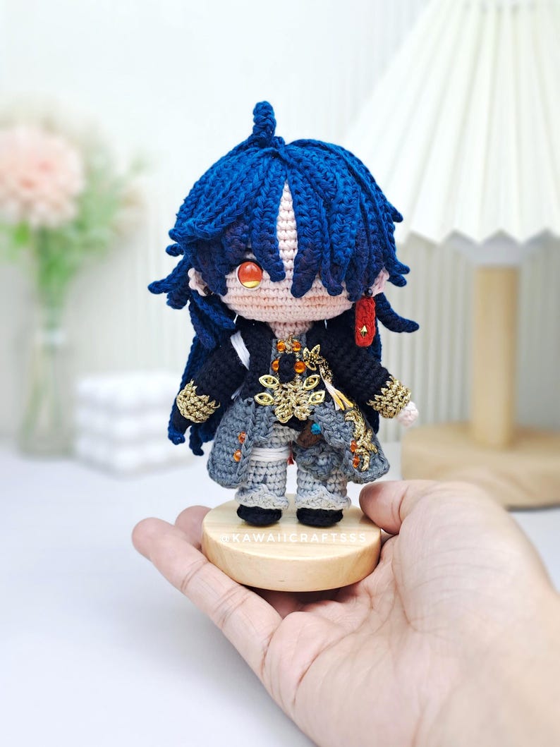 Blade Honkai Star Rail Plush, Amigurumi Crochet Doll Anime Gamer Gift ...