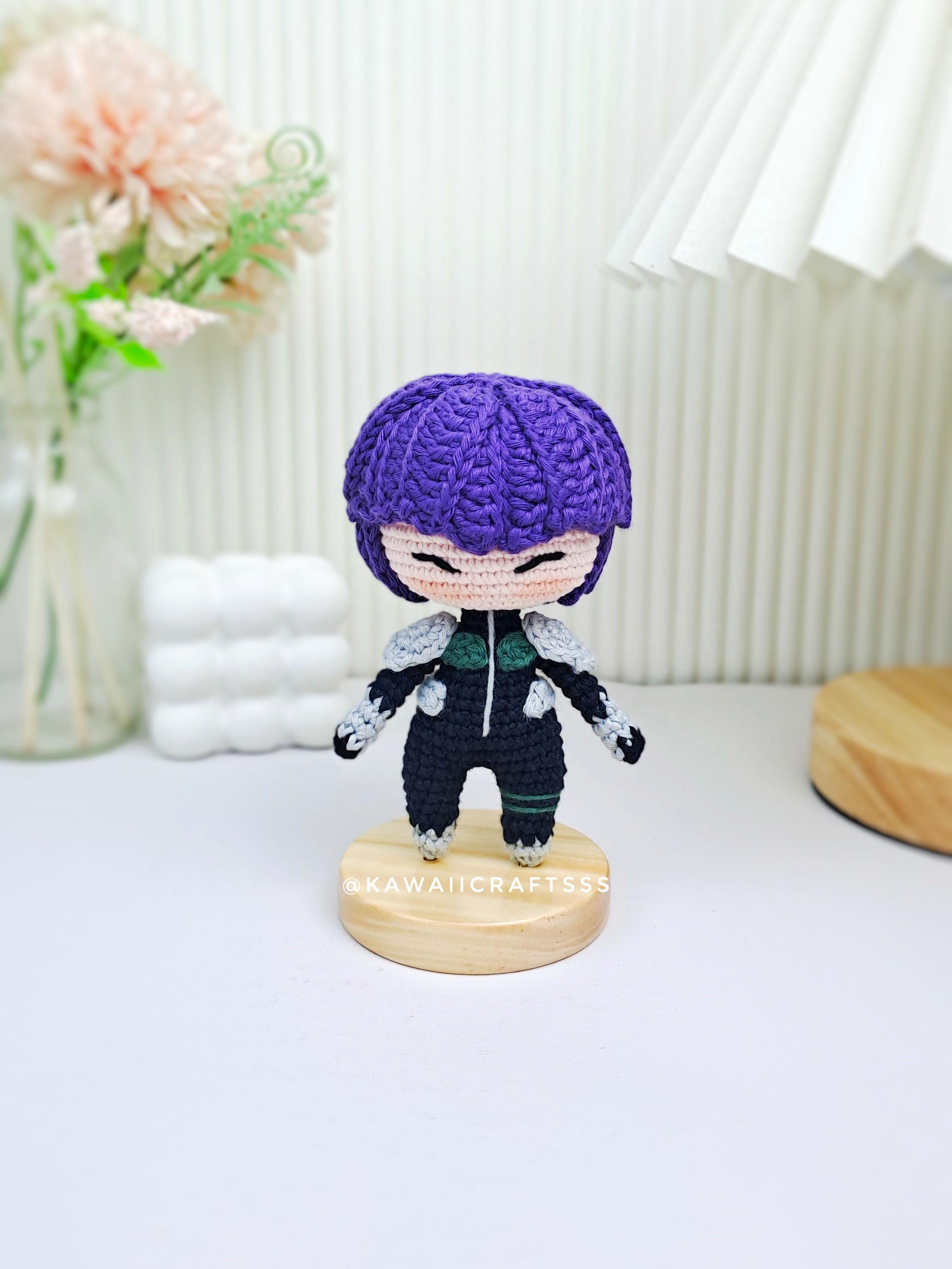 Purple Hair Vice Captain Inspired Amigurumi Crochet Doll - Etsy