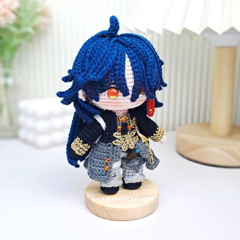 Blade Honkai Star Rail Plush, Amigurumi Crochet Doll Anime Gamer Gift ...