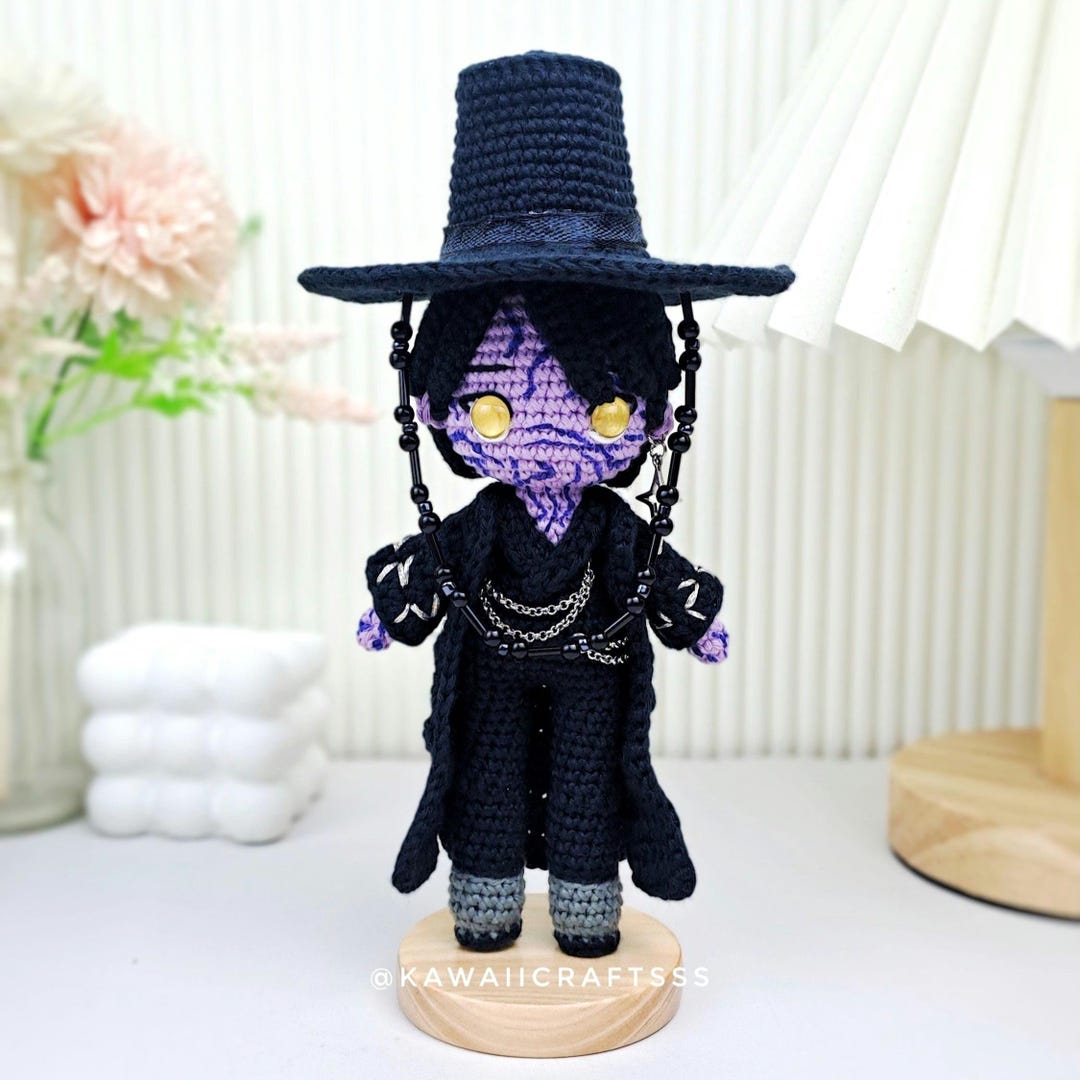 Crochet Jinu Demon Plush, K Pop Demon Hunters Crochet - Etsy