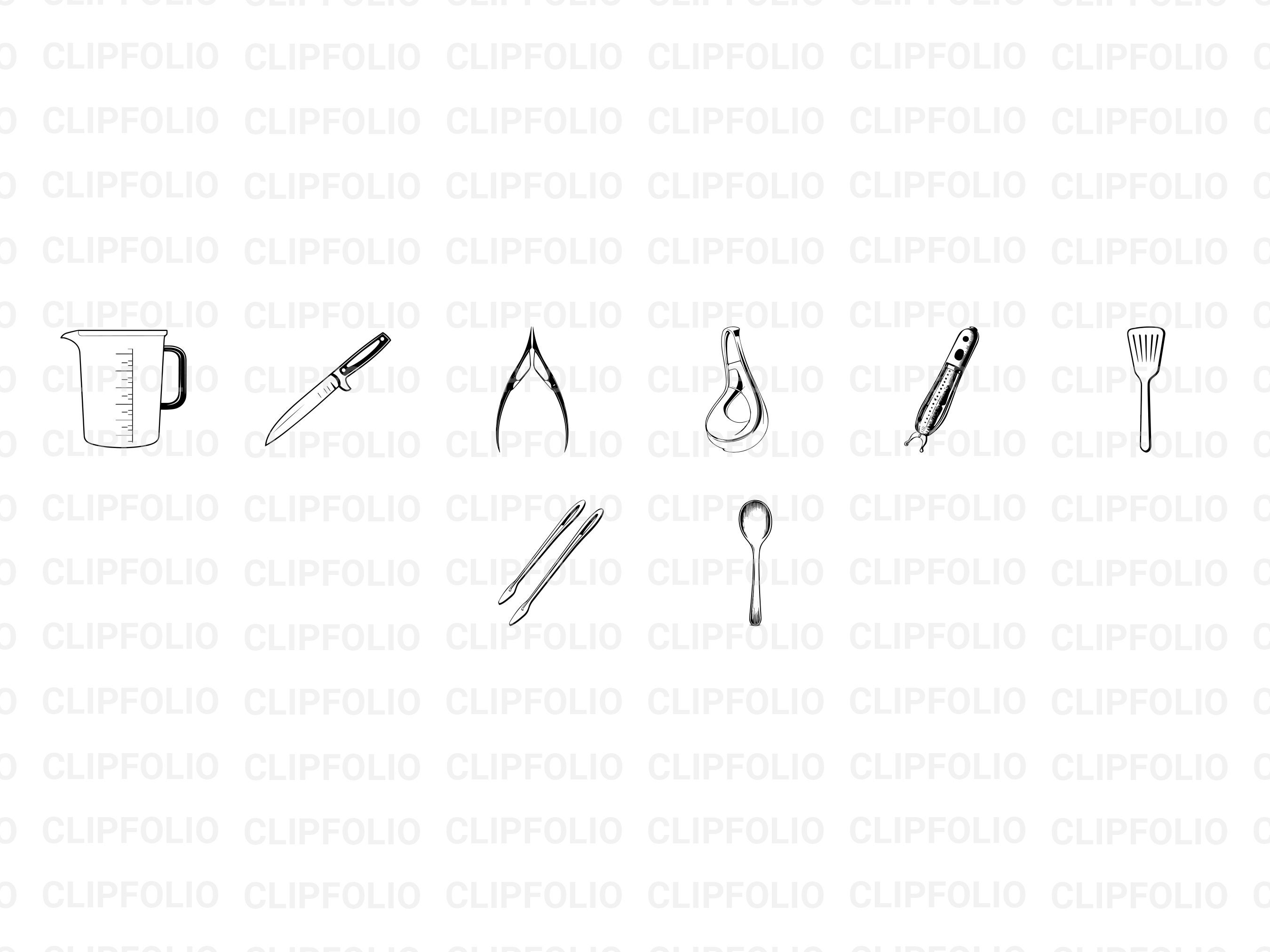 Kitchen Clipart Bundle - 68 Designs | SVG & PNG | High Resolution ...